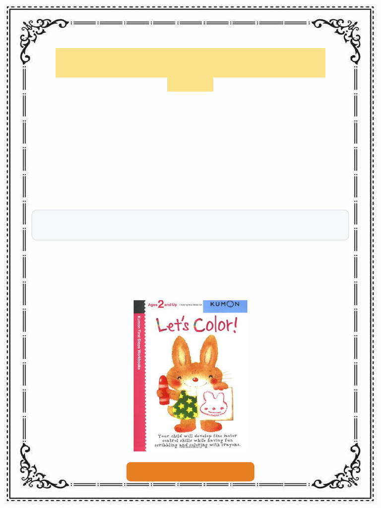 Let S Color Kumon First Step Workbooks Shinobu Akaishi Ebook Signature ...