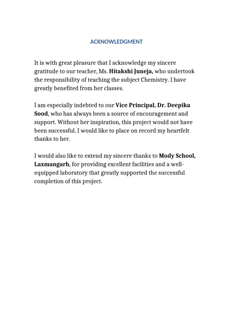 Acknowledgment Updated | PDF