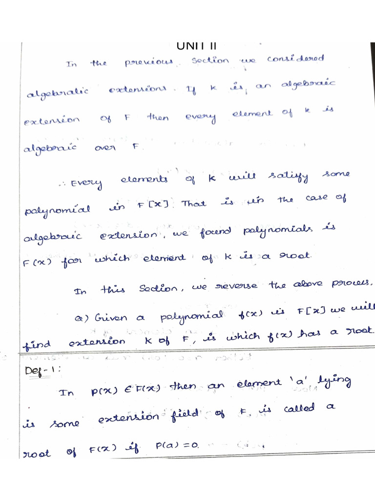 Algebra UNIT 2 | PDF