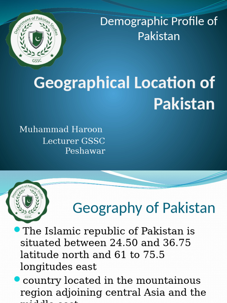 Geographical and Demographic Overview of Pakistan | PDF | Pakistan | Asia