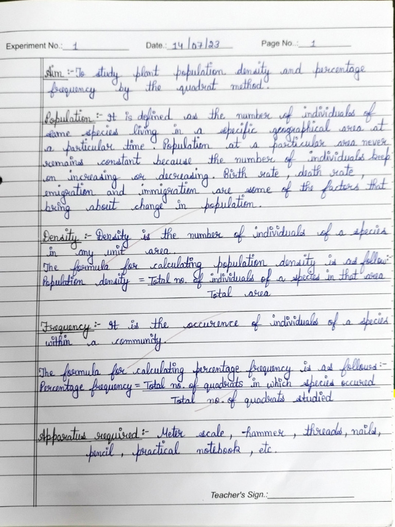 Biology Practical File 12th | PDF
