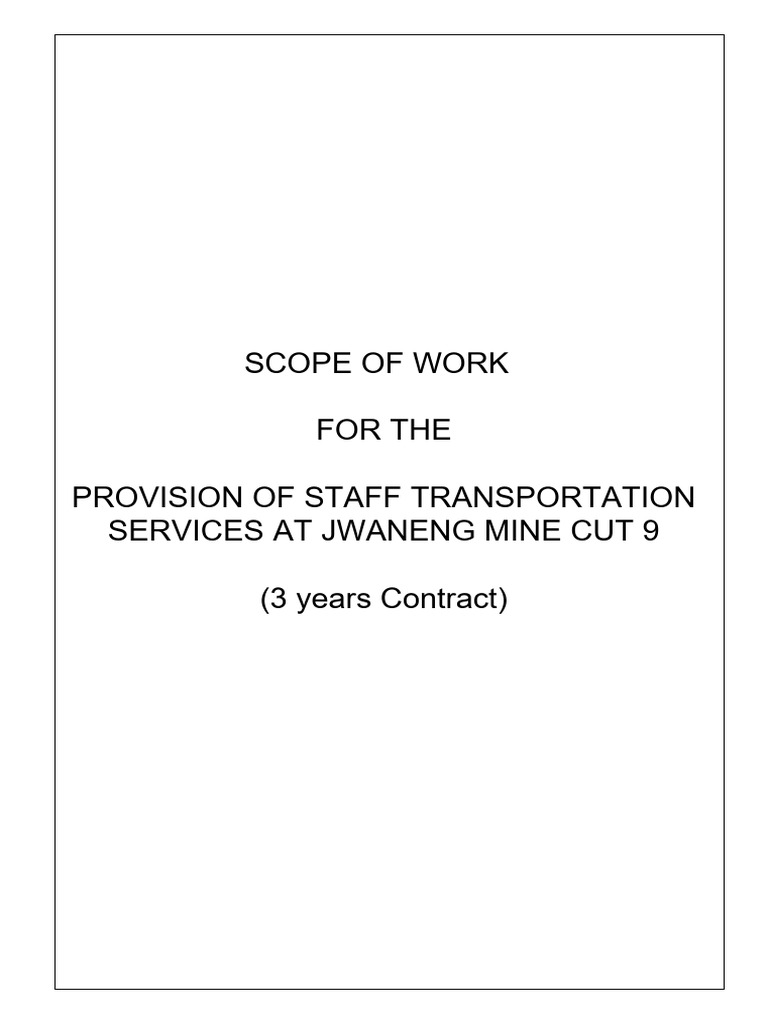 Staff Transportation Services Proposal | PDF | Regulatory Compliance | Bus