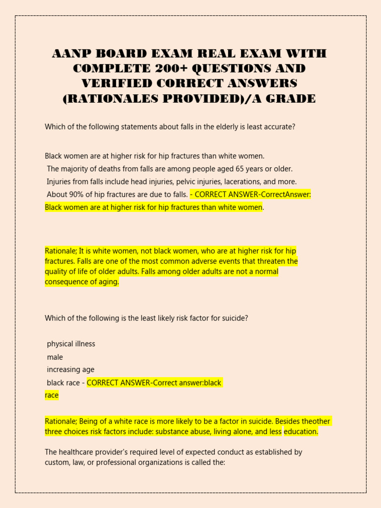 Aanp Board Exam Real Exam | PDF | Anemia | Cough