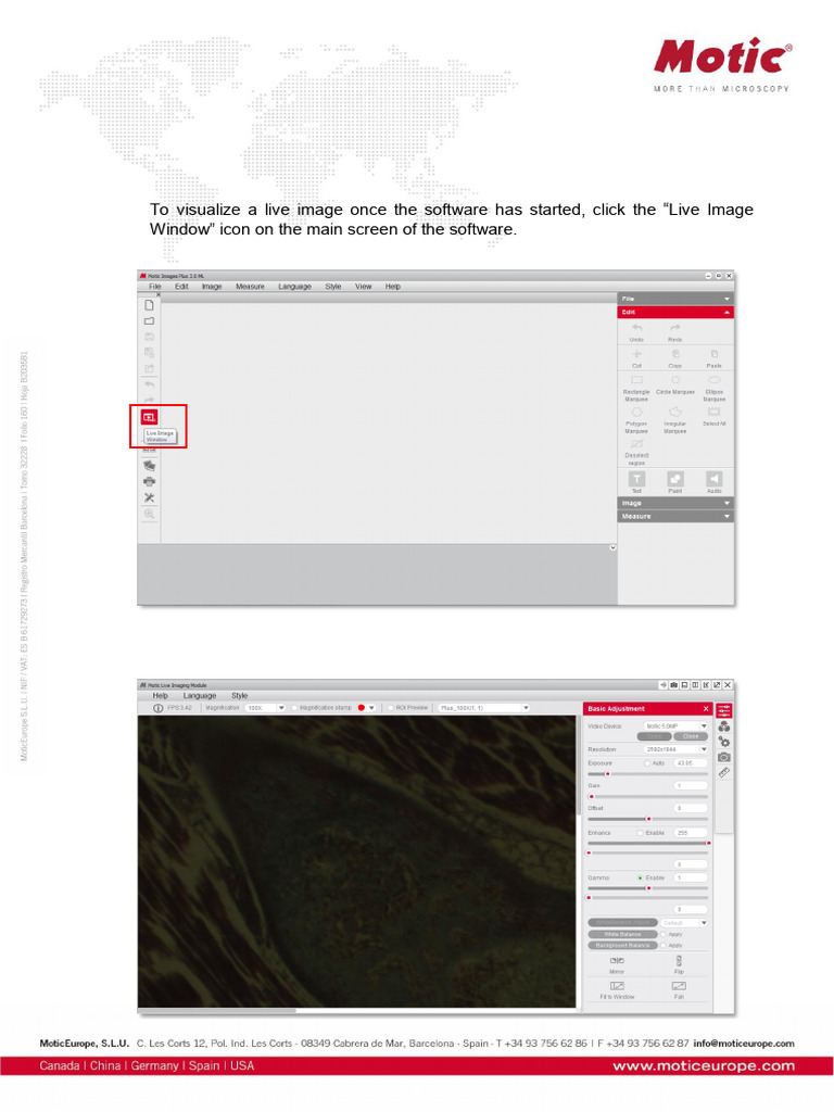 FAQ 1 How to Get Started With Motic Images Plus 3 En | PDF