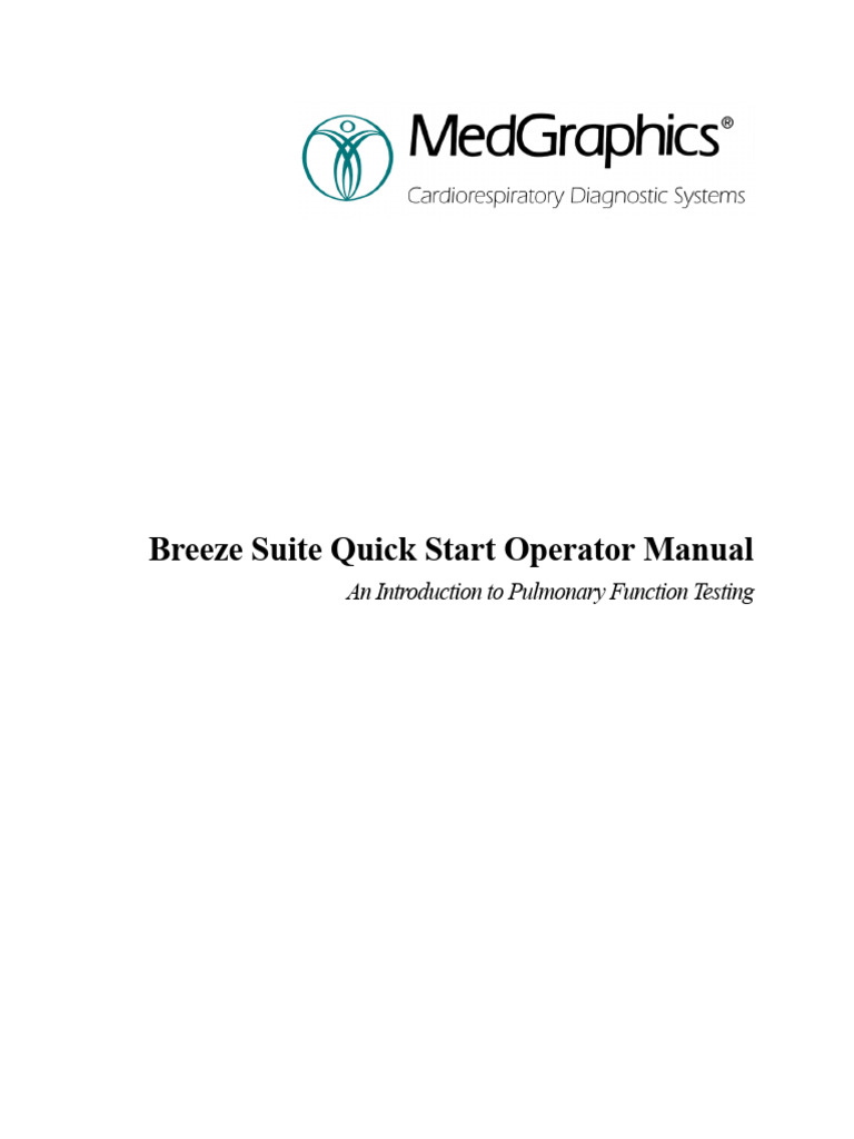 Breeze Suite Operator Manual Guide | PDF | Exhalation | Respiration