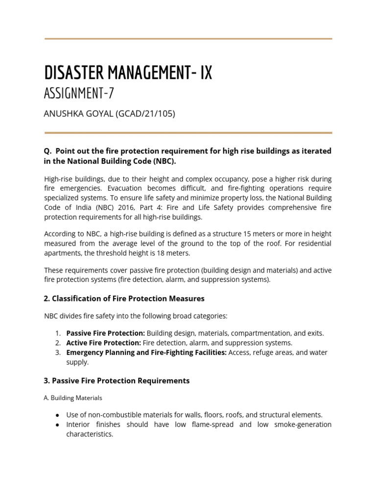 Assignment 6 | PDF | Fire Safety | Firefighting