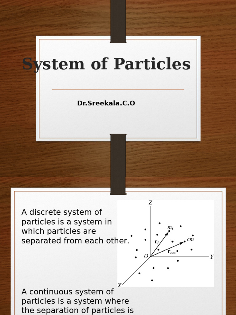System of Particles | PDF | Force | Center Of Mass