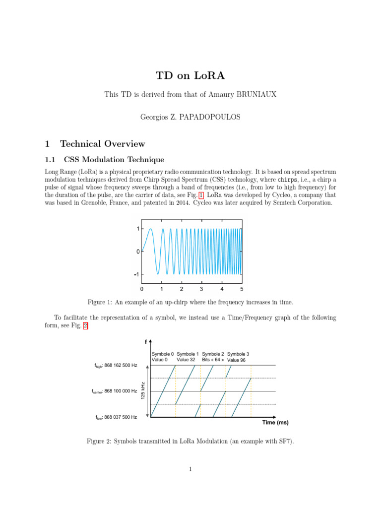 Technical Overview of LoRa Technology | PDF | Telecommunications ...