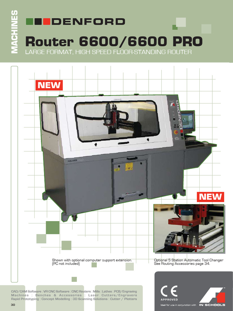 Denford Router 6600 | PDF | Secondary Sector Of The Economy