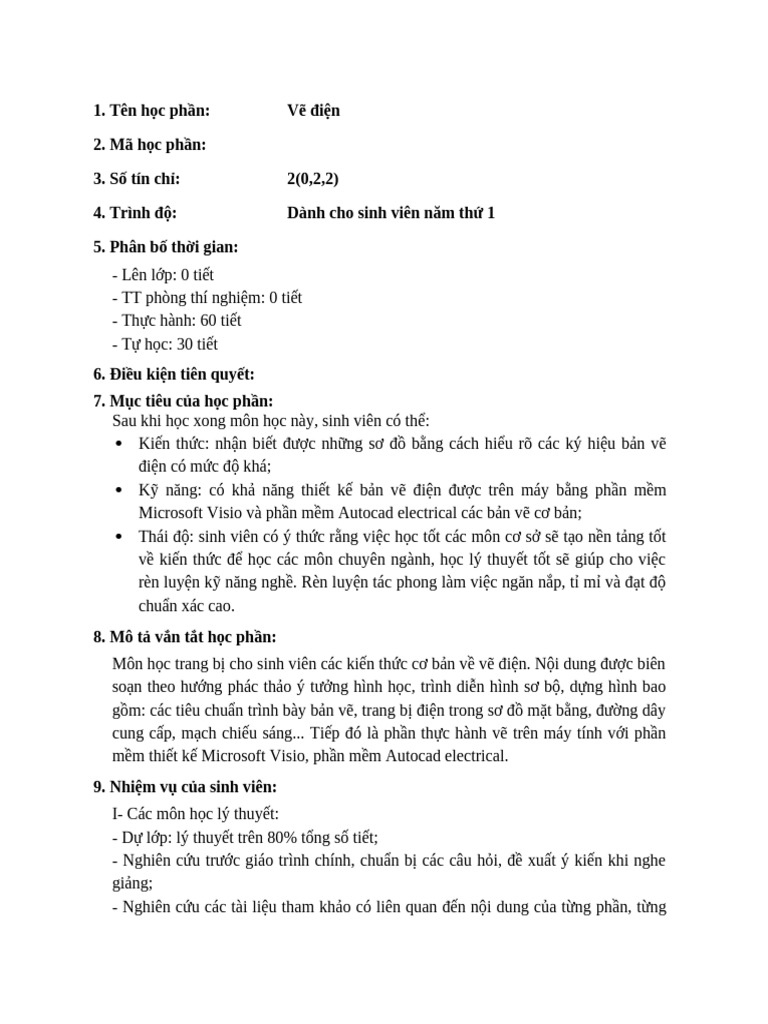 De Cuong Chi Tiet Ve Dien 2021 e | PDF