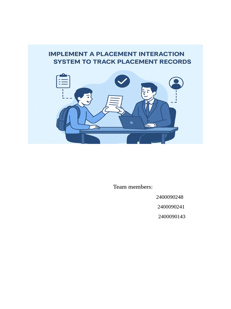 Student Placement Tracking System | PDF | Cyberspace | Information ...