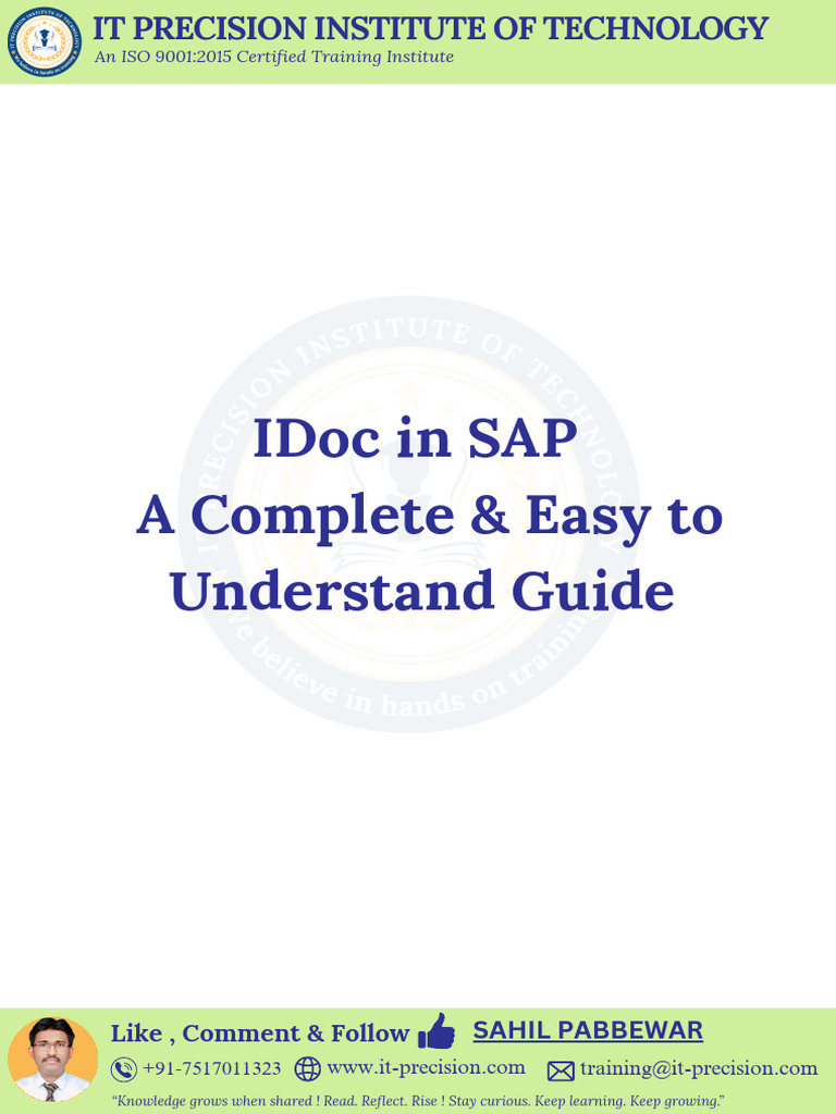IDoc in SAP | PDF | Electronic Data Interchange | Computer Science