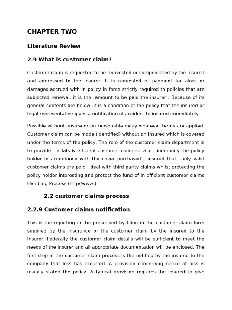 Understanding Customer Claims Process | PDF | Insurance | Legal Liability