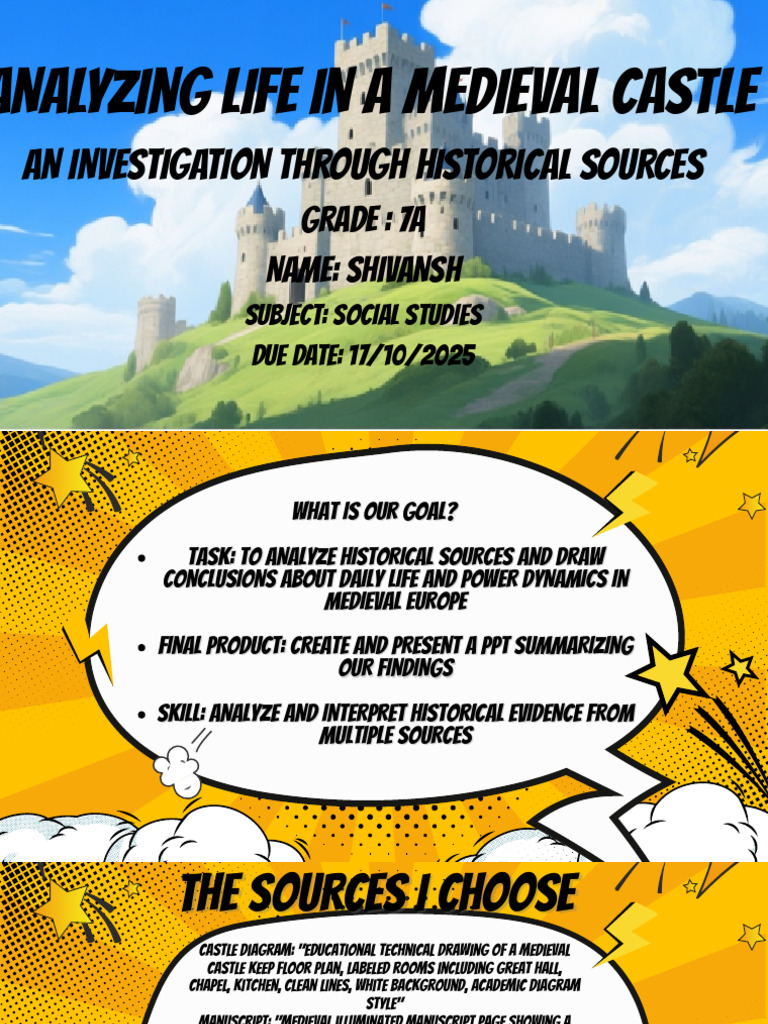 Life in A Medieval Castle Made by Shivansh Goyal 7A | PDF | Nobility ...