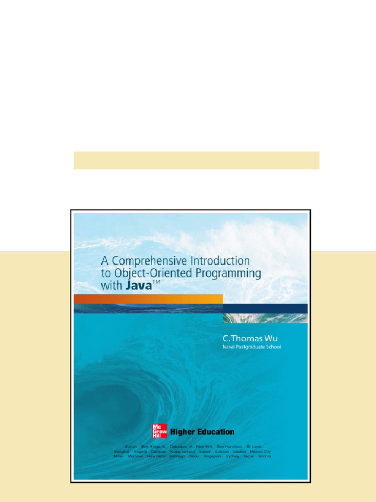 (Ebook) A comprehensive introduction to object-oriented programming ...