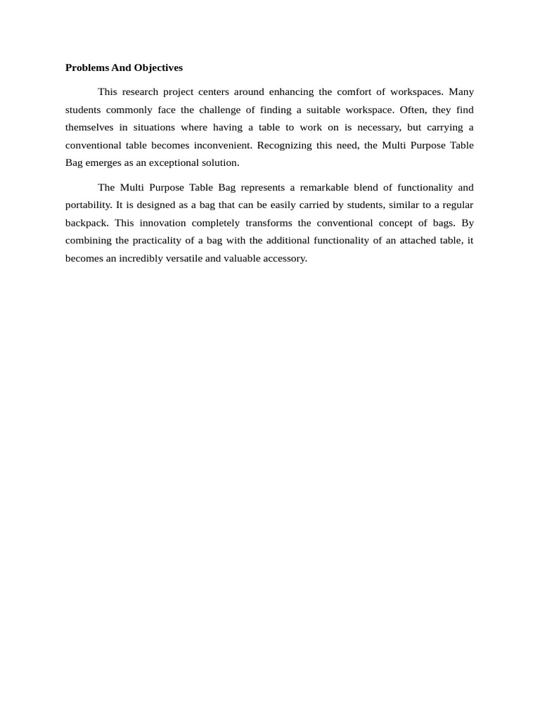 Research Objectives | PDF