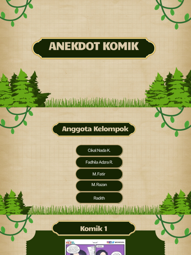 Anekdot Komik: Sindiran Lucu Kehidupan | PDF