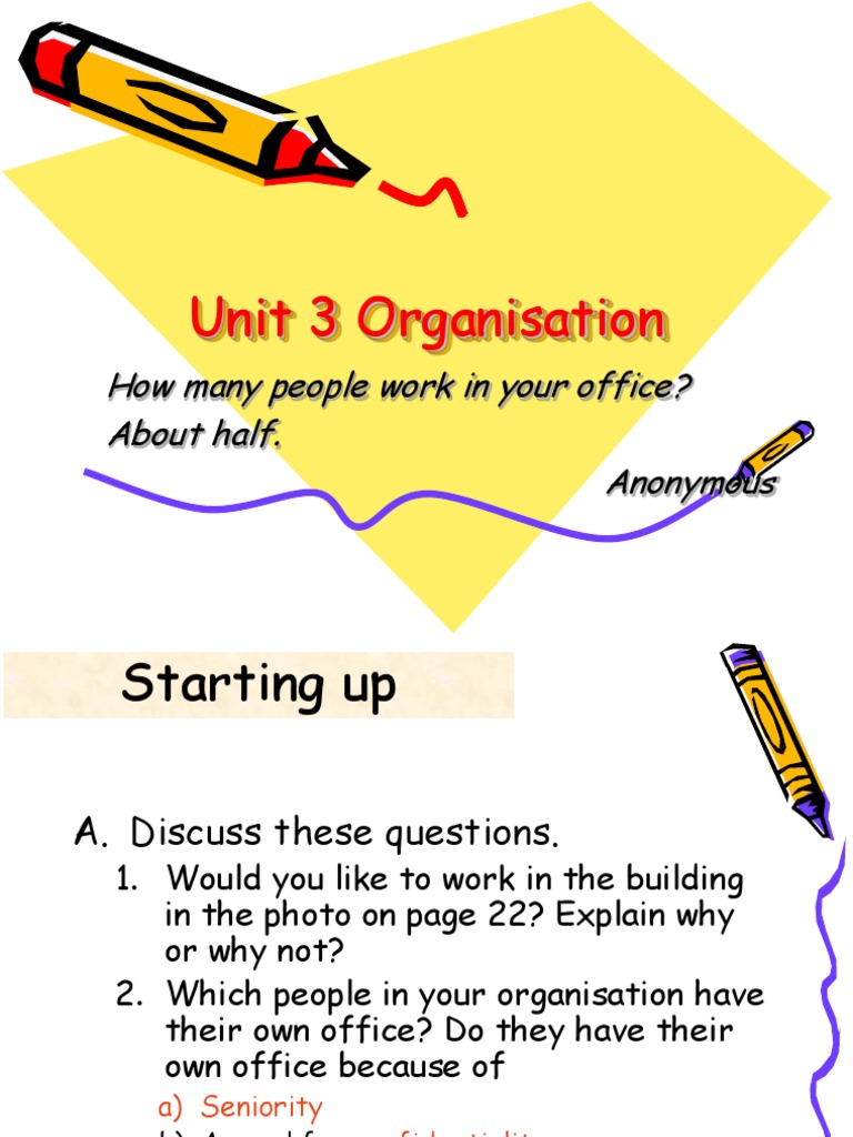 Unit 3 Organisation | PDF | Noun | Adjective