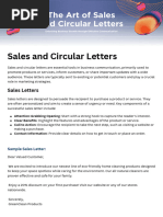 Circular Letter Sample - Format - Example - Template | PDF ...