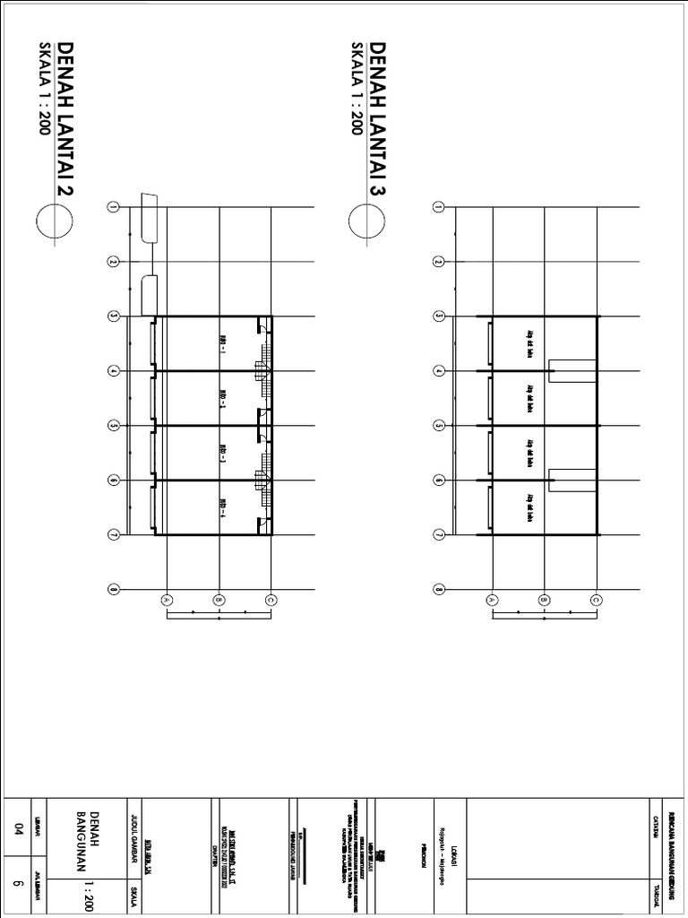 DENAH LT.1 & 2 | PDF