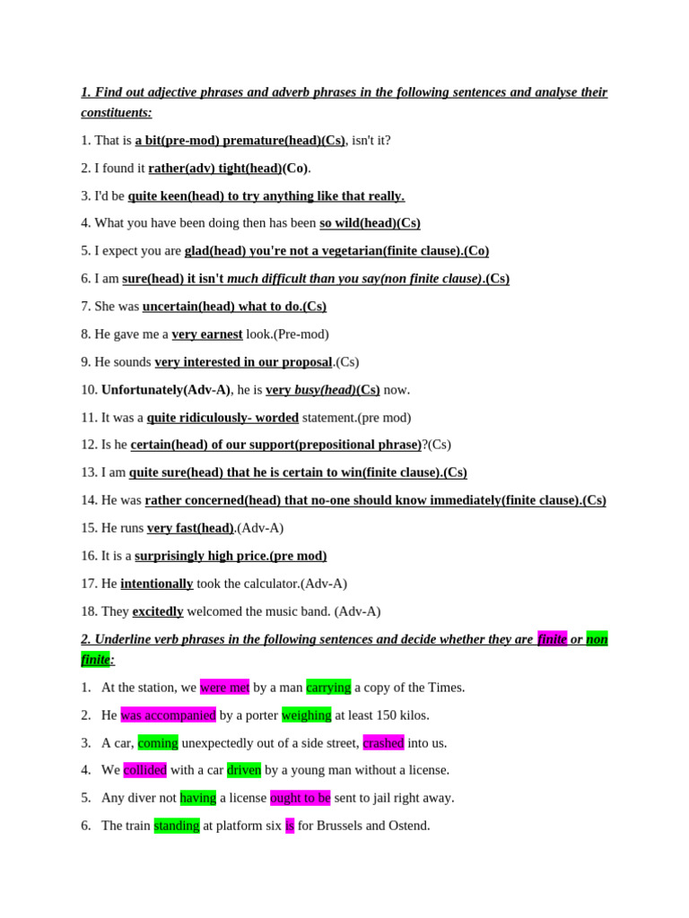 ASSIGNMENT 4N | PDF | Phrase | Clause