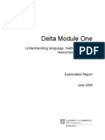 Delta Module 1 Sample Papers Key PDF | PDF | Second Language | Verb