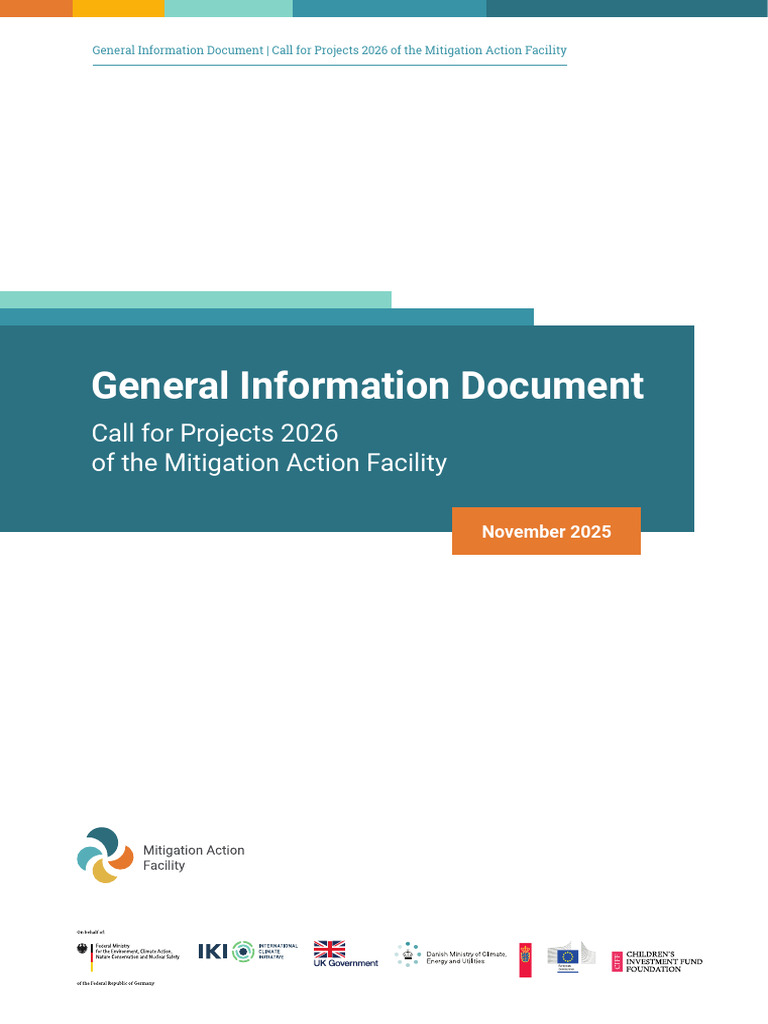 Call for Projects 2026: Mitigation Action | PDF | Climate Change Mitigation