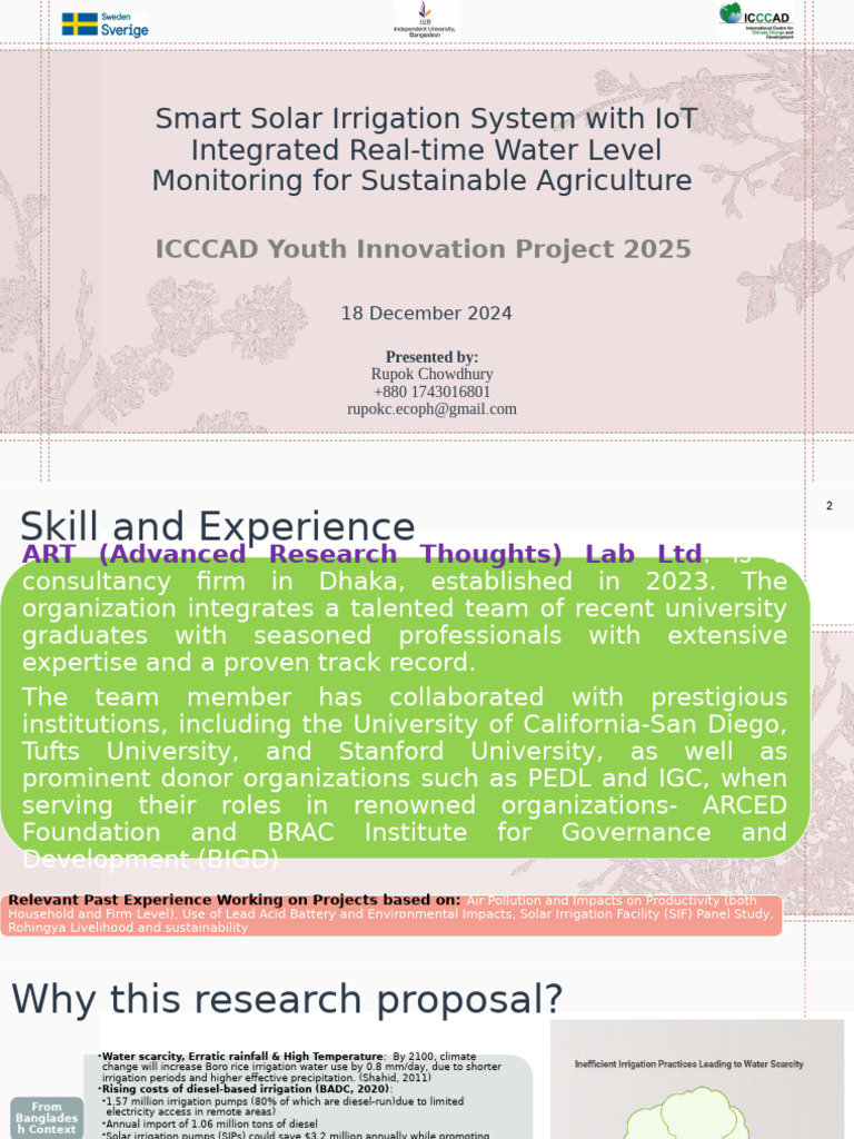 Concept of Project: Smart Solar Irrigation System With GIS-Enabled ...