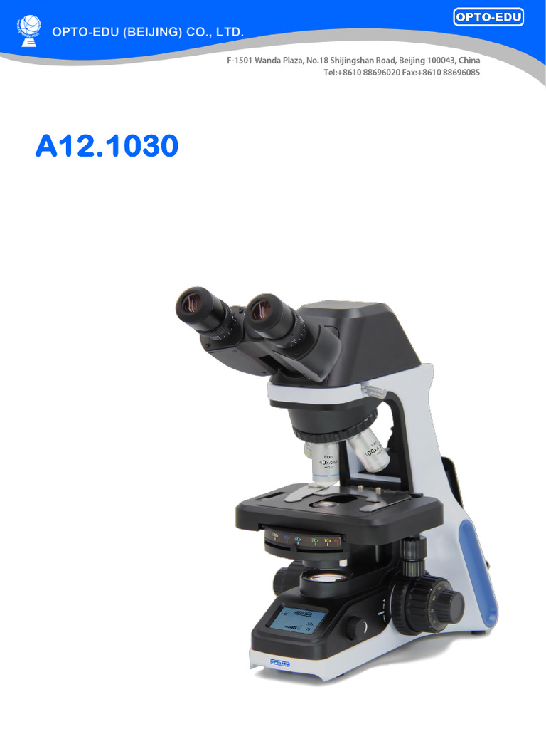 Advanced Biological Microscope A12.1030 | PDF | Electromagnetic ...