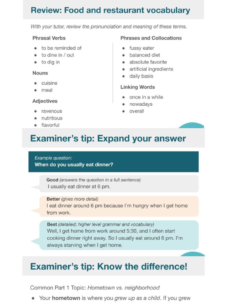 Lesson 7 - Food and Restaurant | PDF