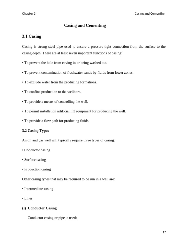 Cementing and Casing | PDF | Casing (Borehole) | Building Materials