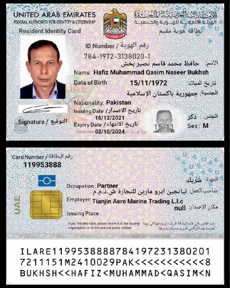 Resident Identity Card 2021-2024 | PDF