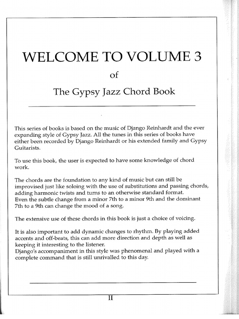 - The Gypsy Jazz Chord Book Vol 3 - Cosimini | PDF