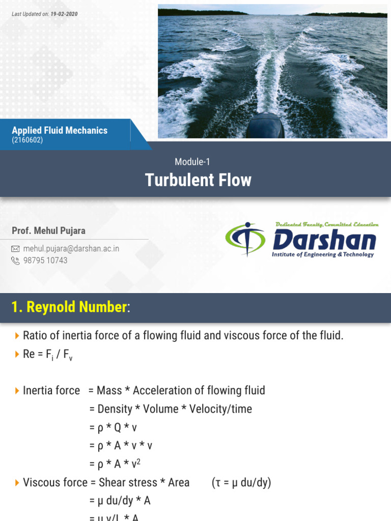 Understanding Turbulent Flow Mechanics | PDF | Fluid Mechanics | Turbulence