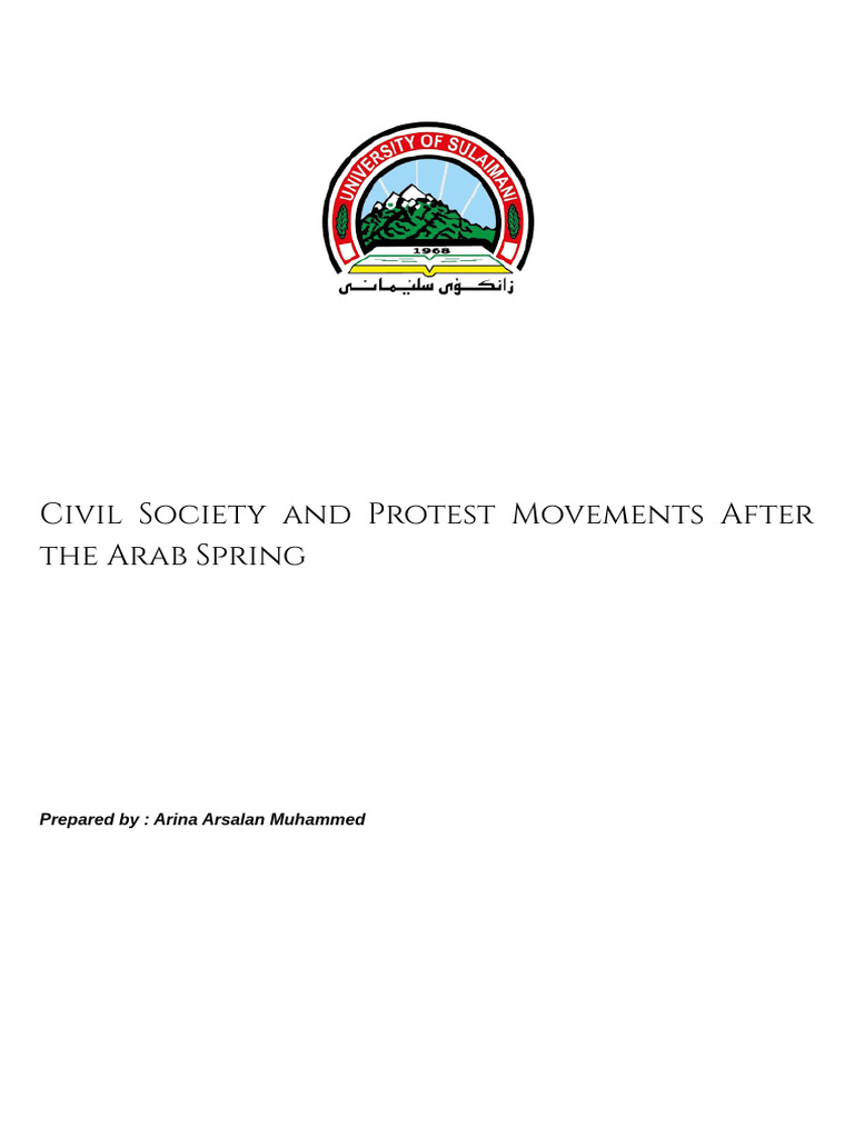 Civil Society and Protest Movements After The Arab Spring | PDF | Arab ...