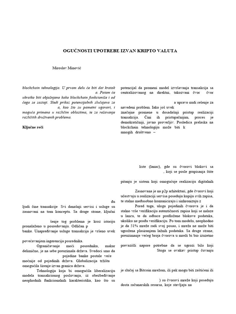 Minovic Infotech2017 InvitedPaper | PDF