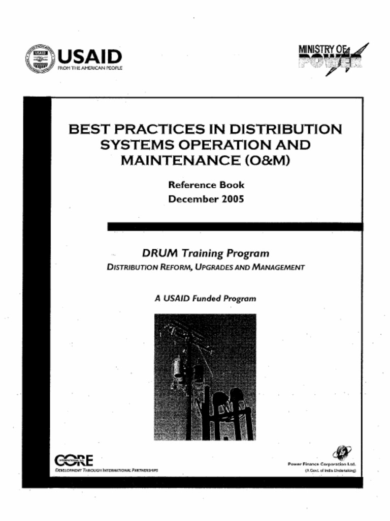 Best Practices in Distribution System Operation and Maintenance (O&M ...