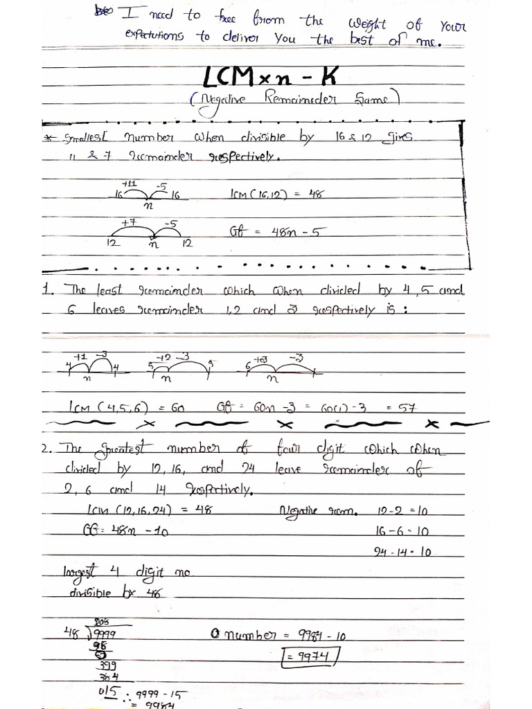 LCM 2 | PDF