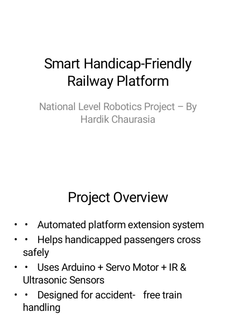 Smart Automated Platform for Disabled Access | PDF