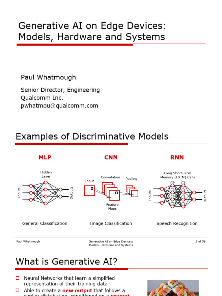 Generative AI Models for Edge Devices | PDF | Cognitive Science | Computing