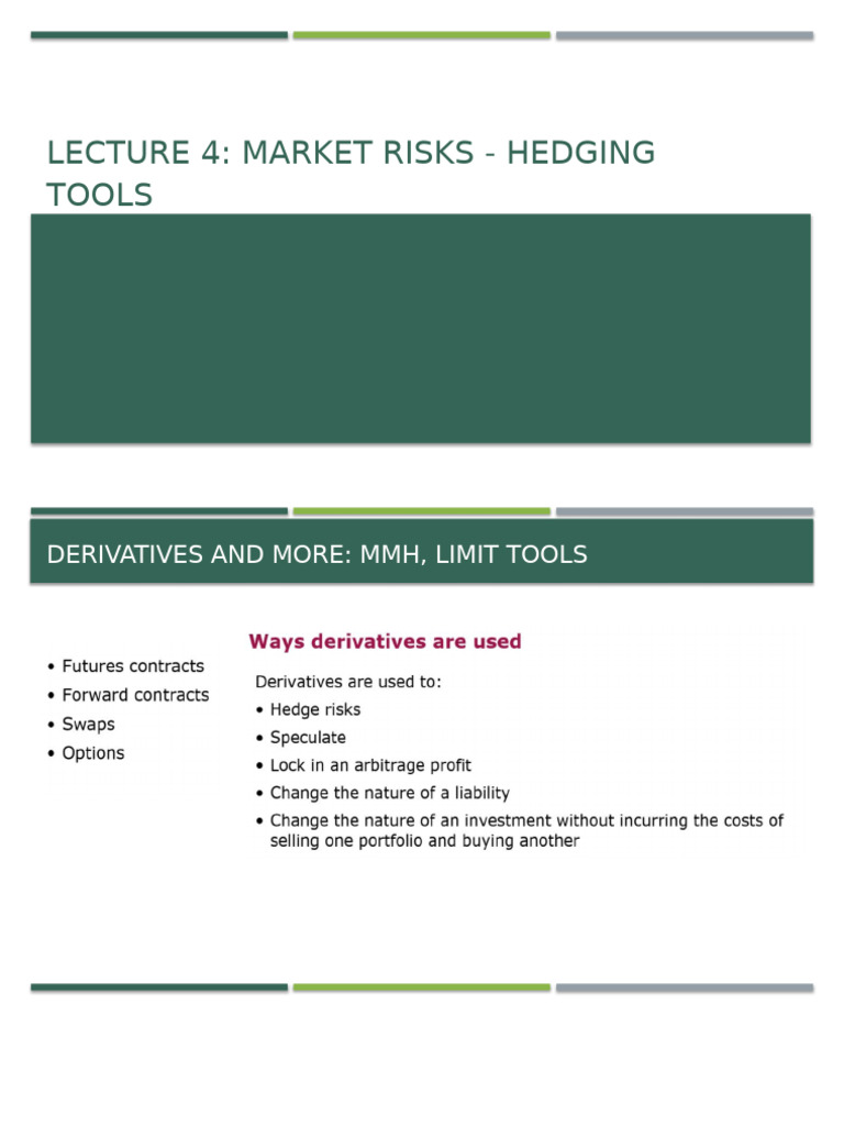 Hedging Strategies with Derivatives | PDF