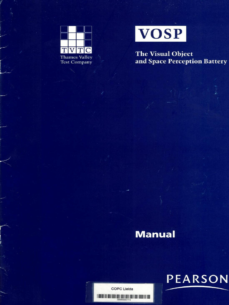 Vosp Manual | PDF