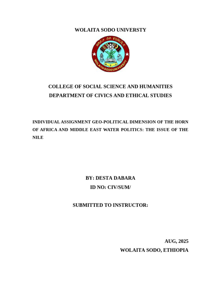 Horn of Africa Nile Water Politics | PDF | Nile | Water Scarcity