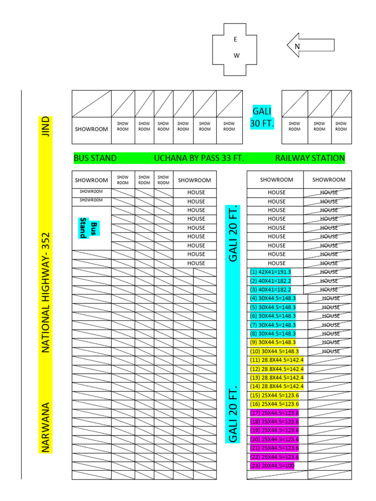 Narwana Highway Showroom Layout Plan | PDF