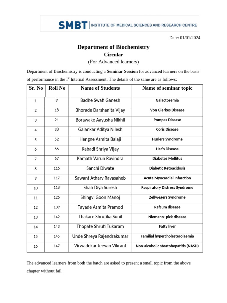 Circular Seminar | PDF