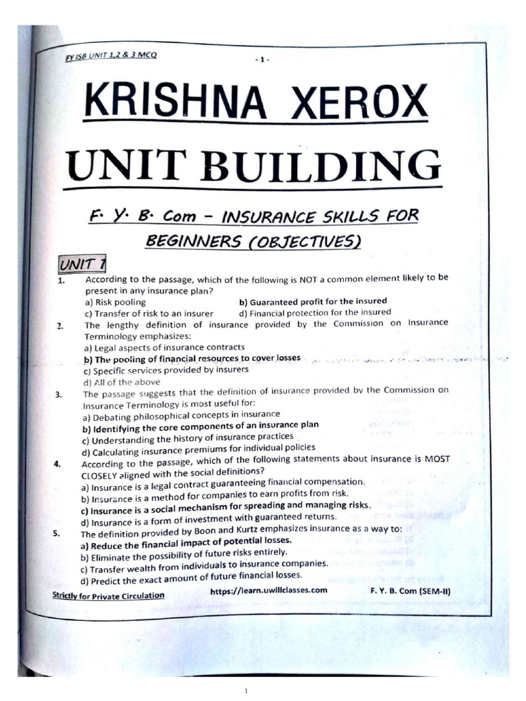 ISB Unit 1 | PDF