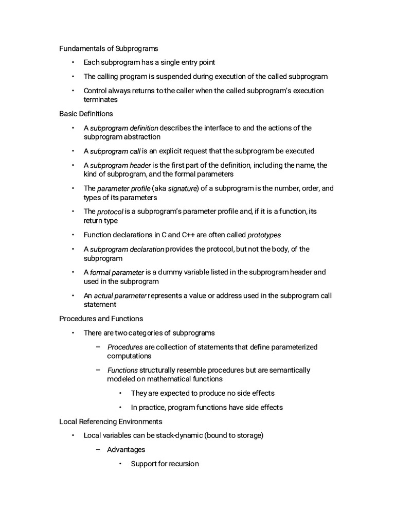 6 Converted | PDF | Parameter (Computer Programming) | Variable ...