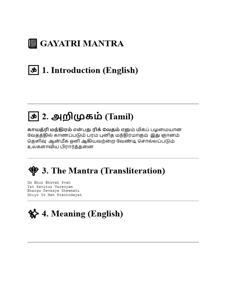 Gayatri Mantra: Significance & Benefits | PDF | Mantra | Meditation