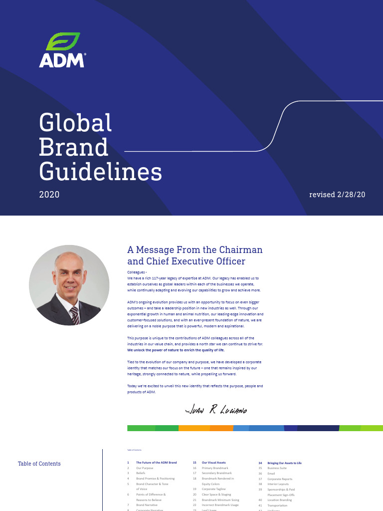ADM Brand Guidelines 2020 Overview | PDF | Brand | Typefaces
