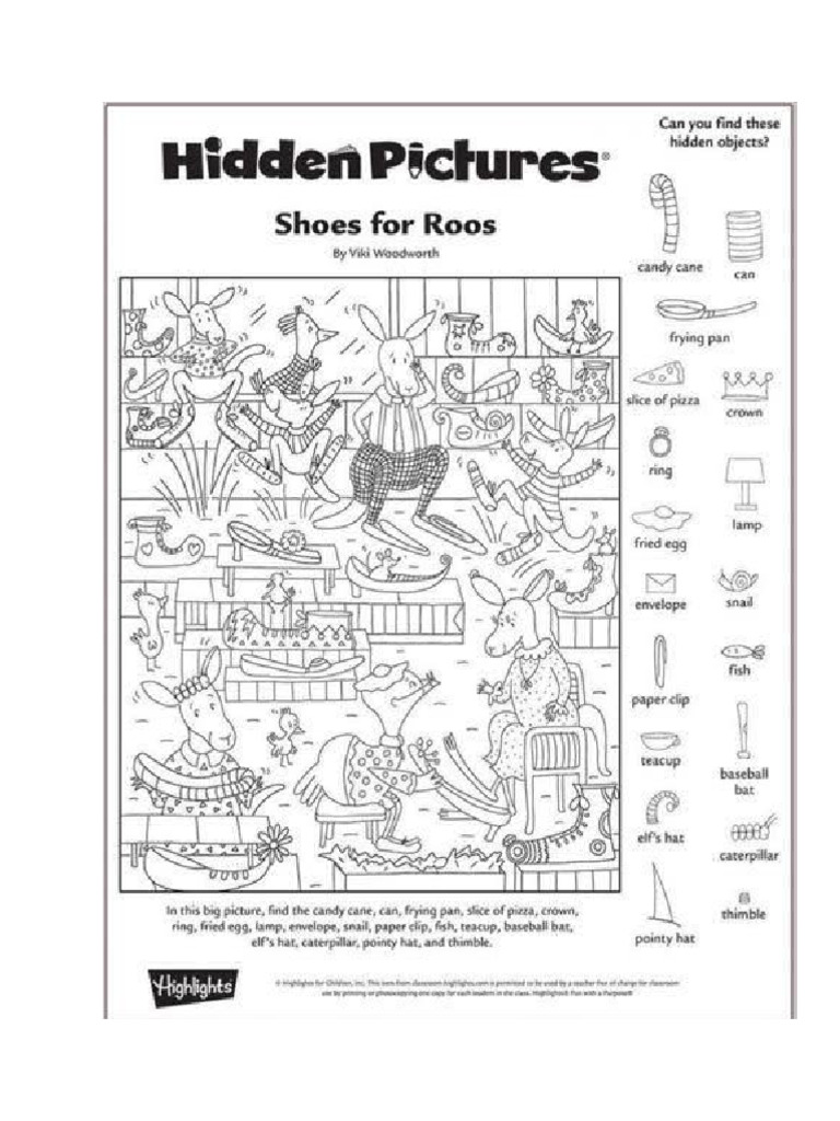 Printable Hide and Seek Worksheets | PDF